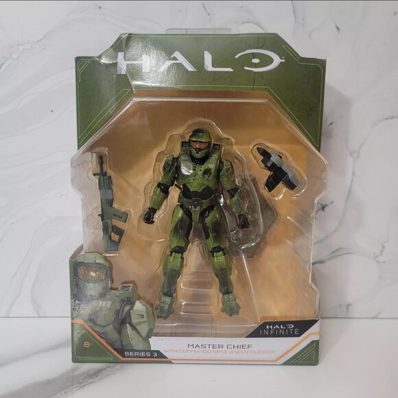 Games | Halo Infinitemaster Chief Commando Rifle Grappleshot Figure ...